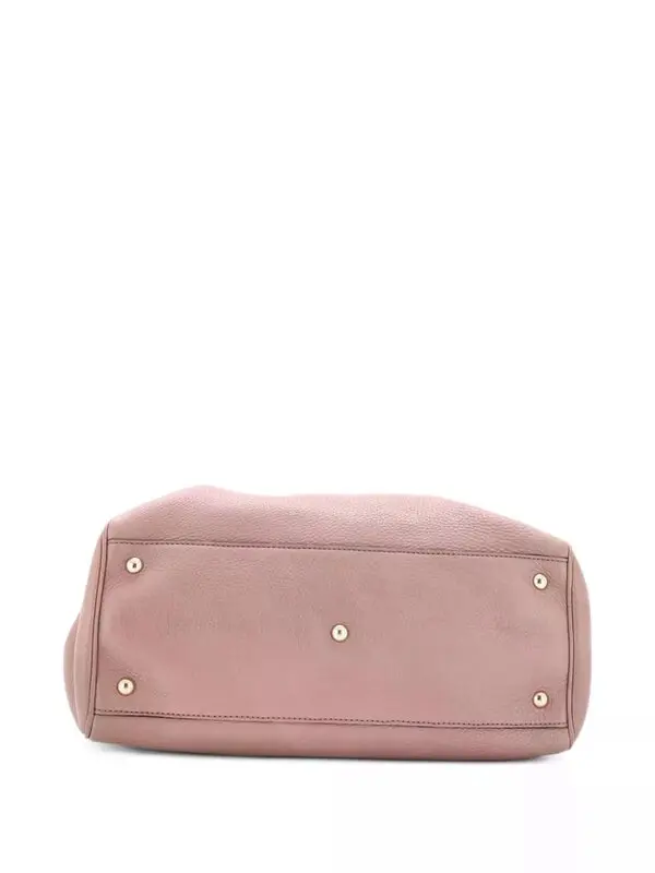 Gucci Bamboo Shopper Leather Medium Tote Bag - Pink