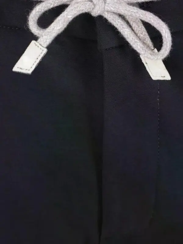 Eleventy Drawstring-waist Pleated Trousers
