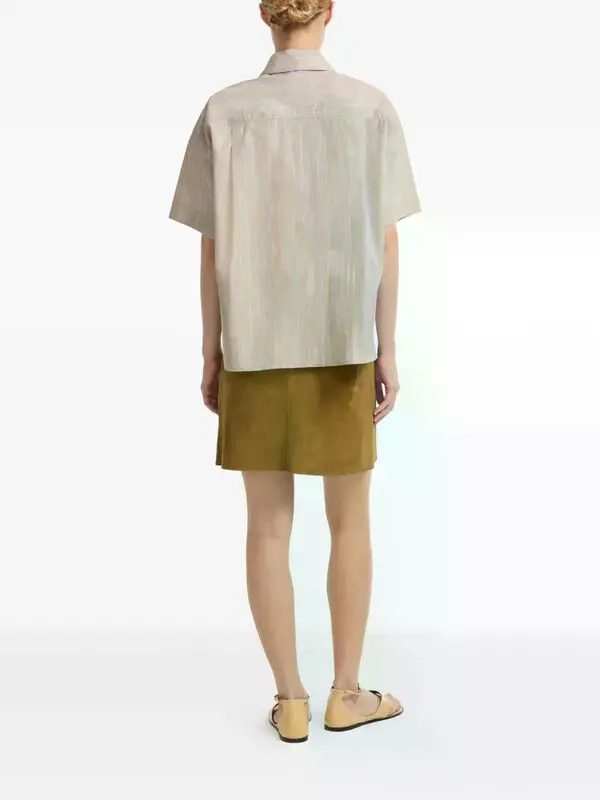 YVES SALOMON Buttons Double-sided Mini Skirt