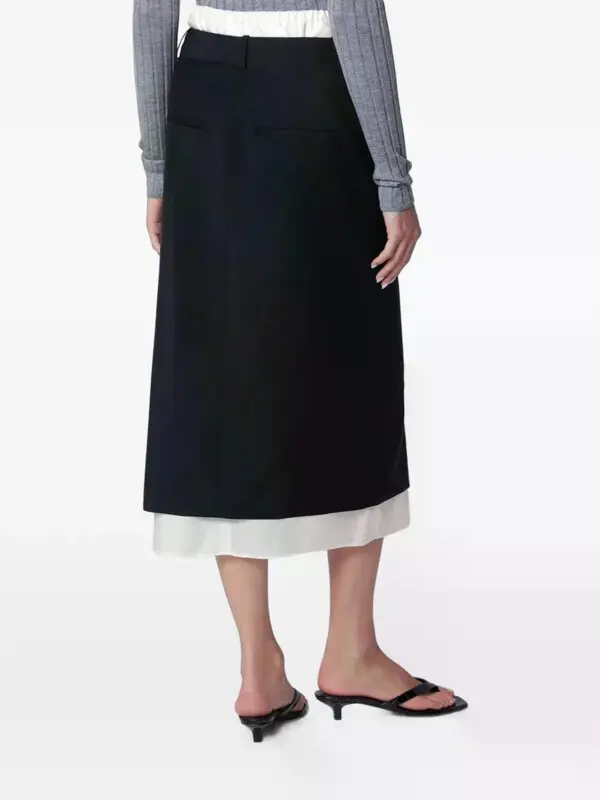 RÓHE Boxer Layered Mid Skirt
