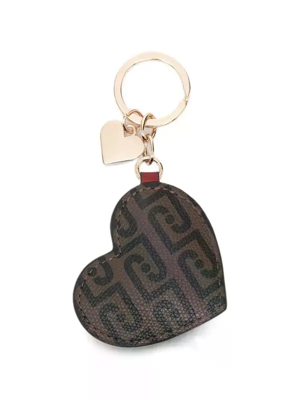 Liu Jo Heart-shaped Logo-plaque Keyring