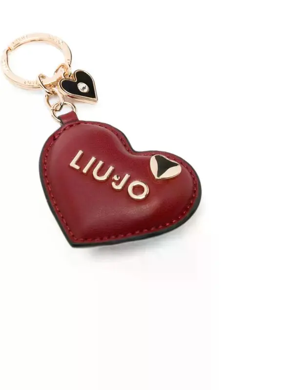 Liu Jo Heart-shaped Logo-plaque Keyring