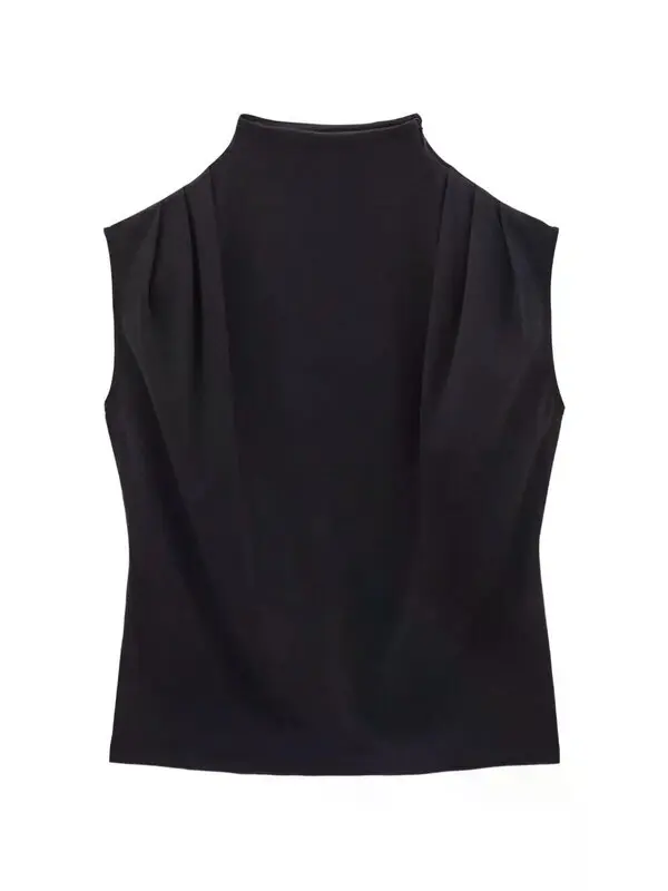 Ba&sh Hoda Draped High-neck Top