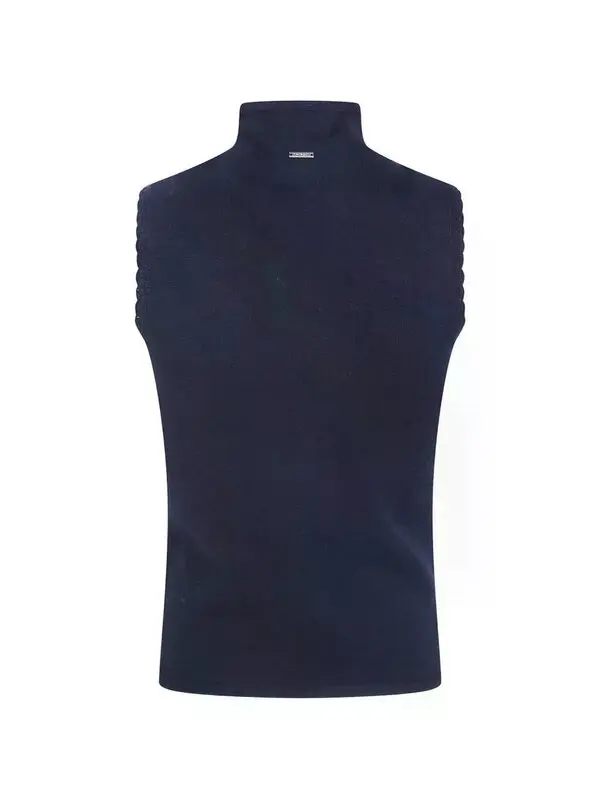TWINSET Sleeveless High Neck Top With Crochet Details - Black