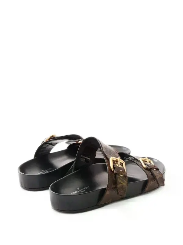 LOUIS VUITTON 2017 Monogram Bondia Flat Sandals