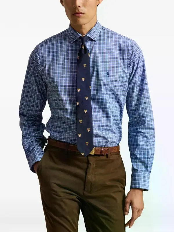 Polo Ralph Lauren Plaid-pattern Pony-embroidered Shirt