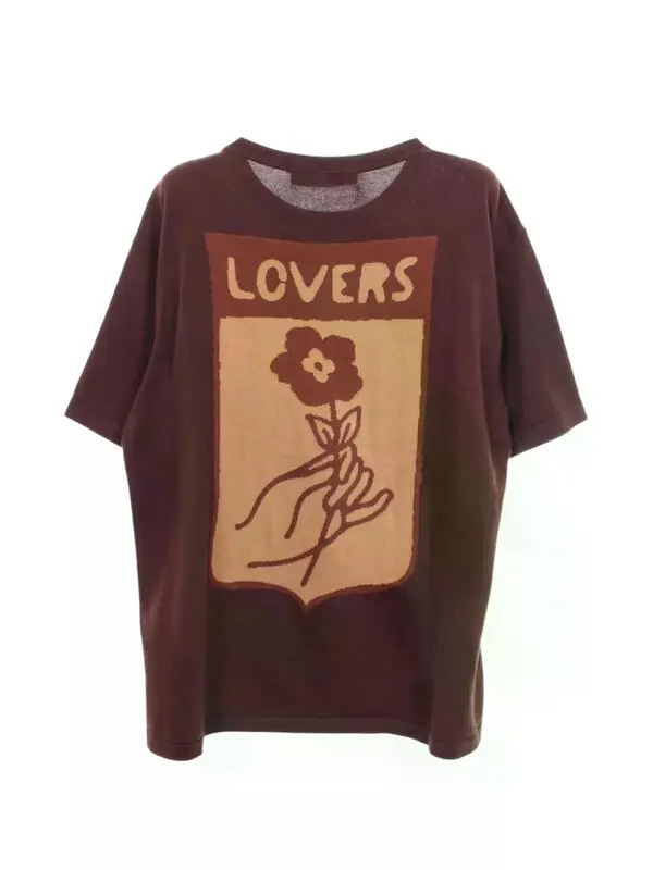 LOUIS VUITTON 2010s Intarsia-knit T-shirt