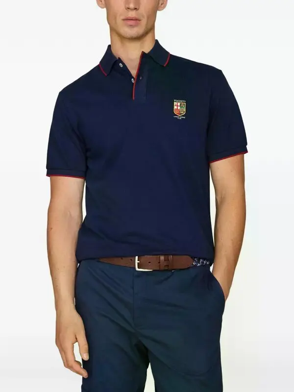 HACKETT LONDON Heritage Lrc Embroidered-crest Polo Shirt
