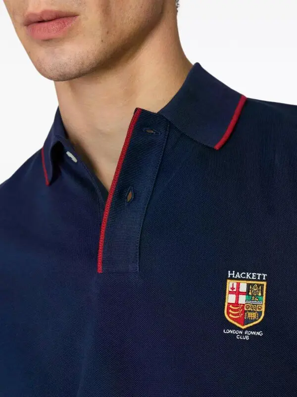 HACKETT LONDON Heritage Lrc Embroidered-crest Polo Shirt