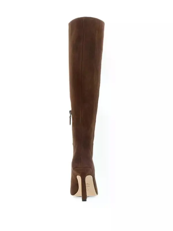 STUART WEITZMAN Pointed-toe Suede Knee-high Boots