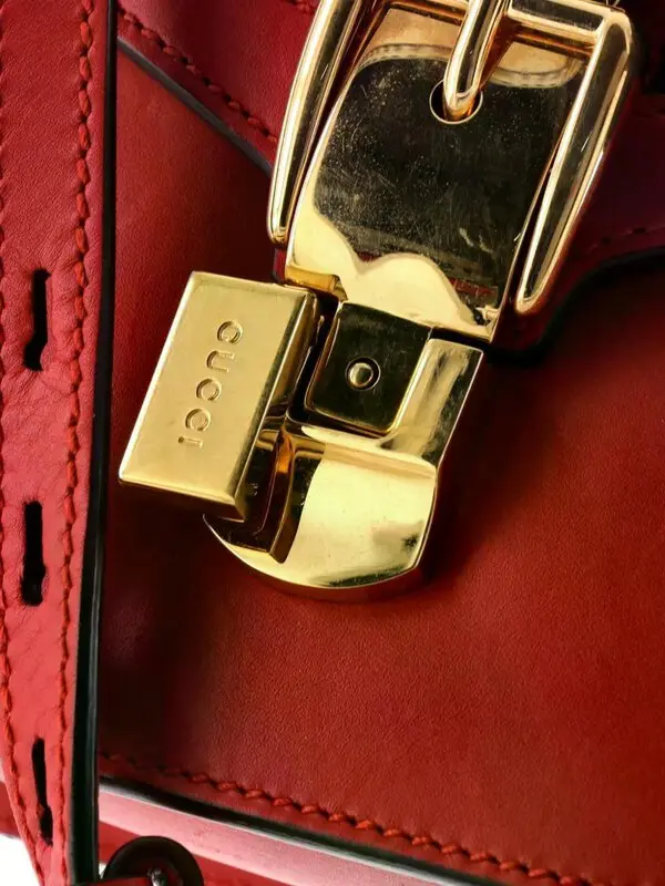 Gucci Sylvie Top Handle Bag Leather Mini Satchel