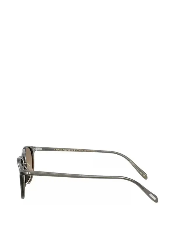 Oliver Spencer Riley Round Frame Sunglasses - Grey