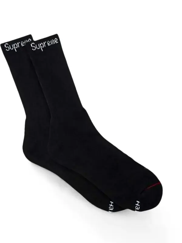 Supreme Logo-print Crew Socks