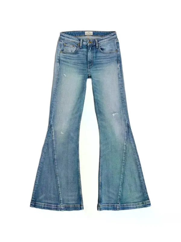 ANTIK DENIM Texas Flare-leg Distressed Jeans