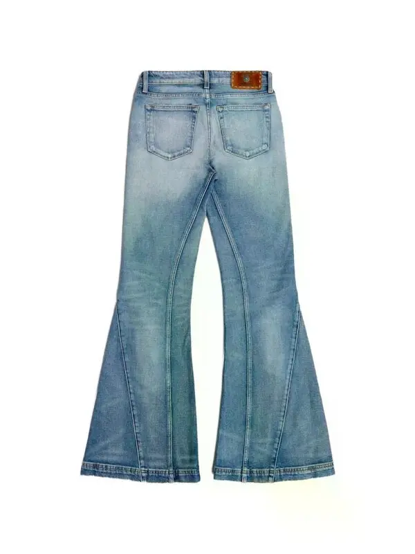 ANTIK DENIM Texas Flare-leg Distressed Jeans