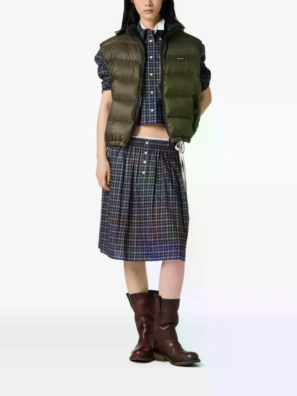 Miu Miu Padded Light Pongé Vest