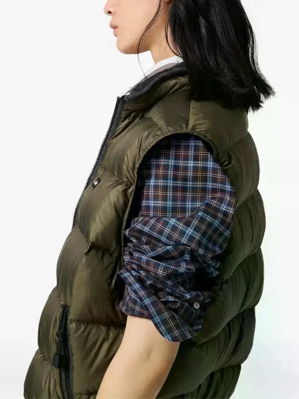 Miu Miu Padded Light Pongé Vest
