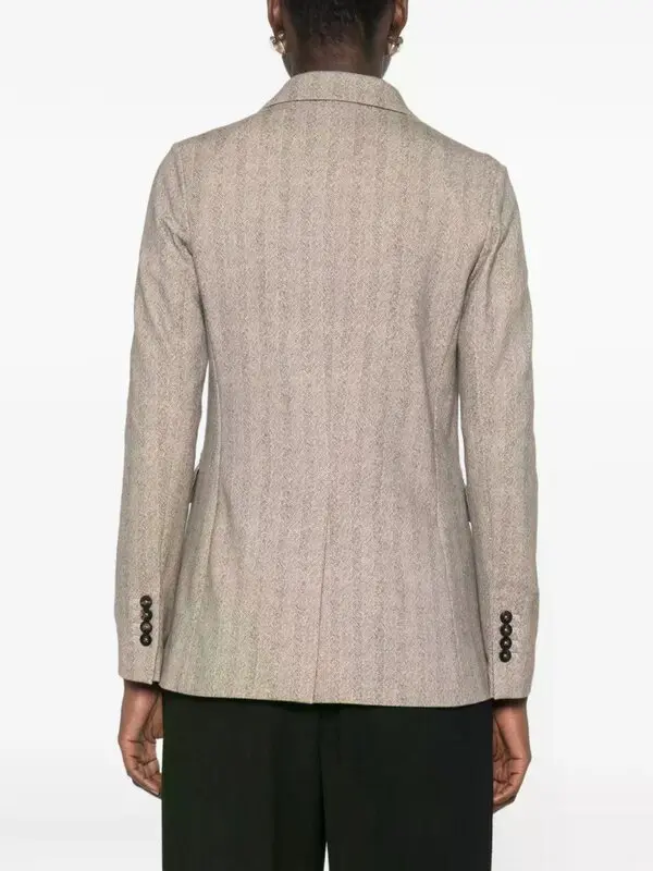 CIRCOLO 1901 Double-breasted Herringbone Jacket
