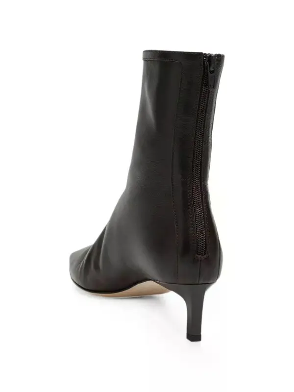 Dear Frances Fio Pointed-toe Leather Ankle Boots