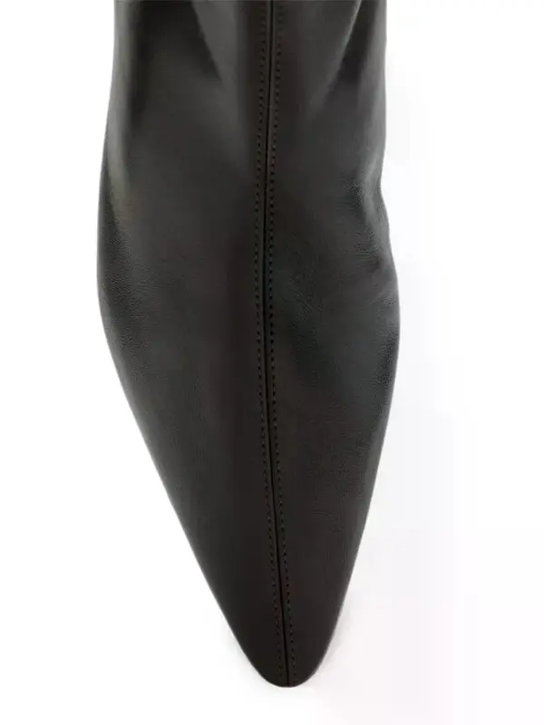 Dear Frances Fio Pointed-toe Leather Ankle Boots