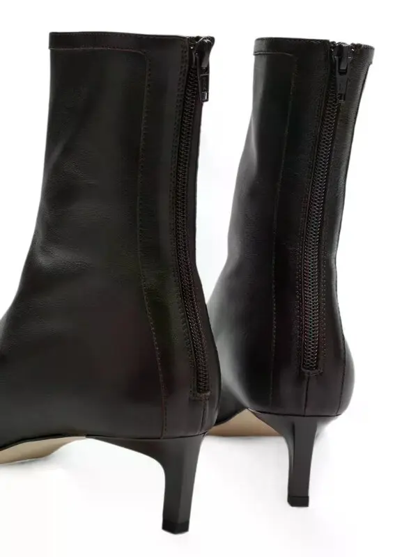 Dear Frances Fio Pointed-toe Leather Ankle Boots
