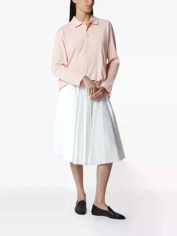 FLORE FLORE Diana Long-sleeve Polo Shirt