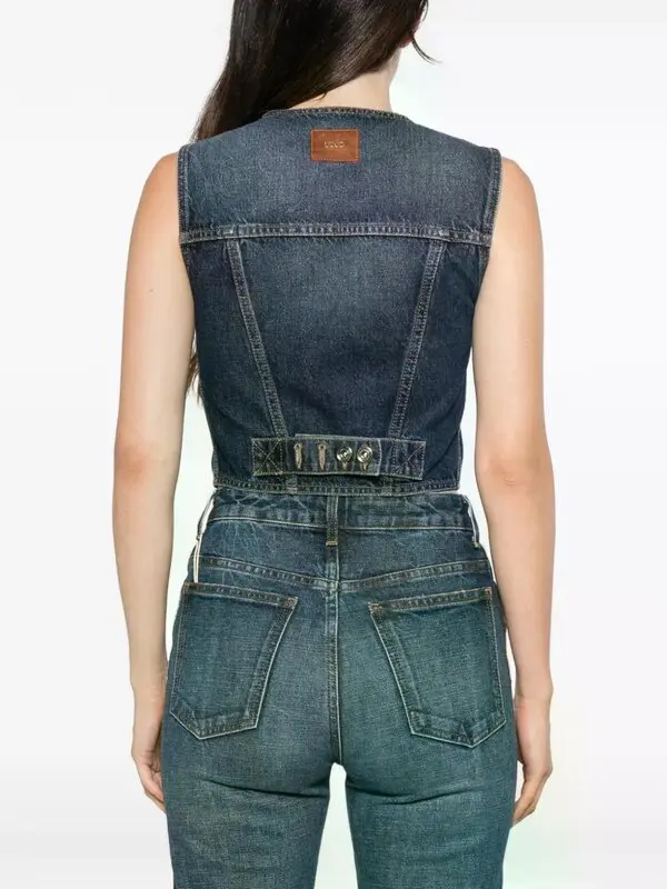 Liu Jo X Elodie Sleeveless Denim Jacket