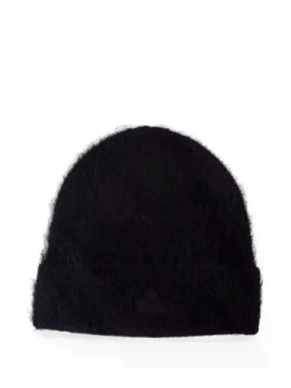 Isabel Marant Étoile Logo-patch Alpaca Beanie - Black