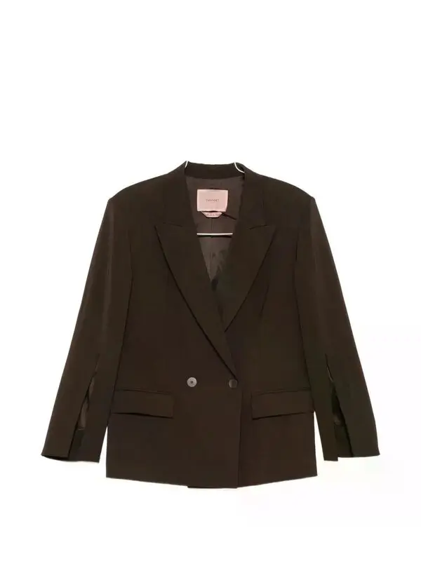TWINSET Split-sleeve Double-breasted Blazer