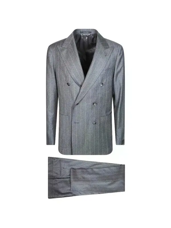 Tagliatore Vesuvio Pinstripe Double-breasted Suit