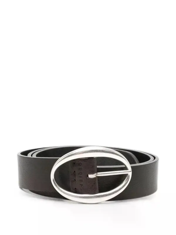 Orciani Oval-buckle Leather Belt