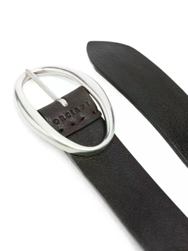 Orciani Oval-buckle Leather Belt