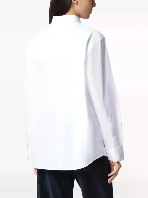RÓHE Cotton Chest Pocket Shirt - White