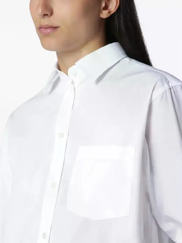RÓHE Cotton Chest Pocket Shirt - White