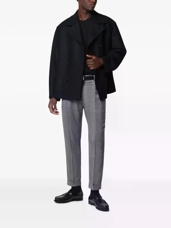 Harris Wharf London Double-breasted Peacoat
