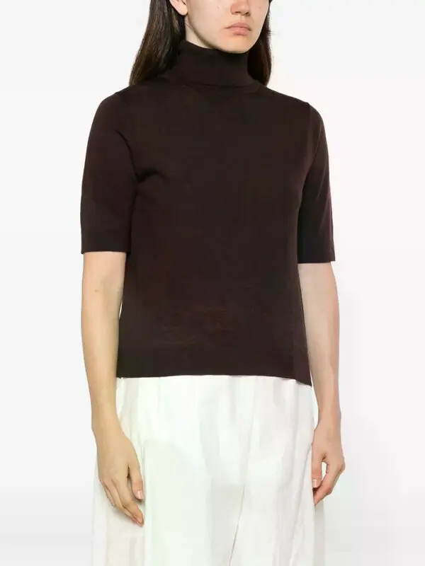 HUGENBERG Roll-neck Short-sleeve Sweatshirt