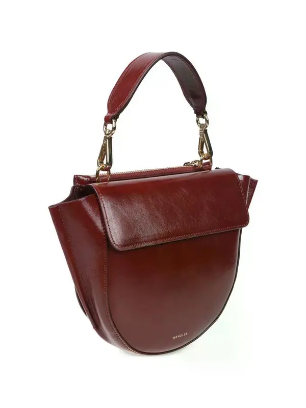 WANDLER Mini Hortensia Leather Tote Bag - Red