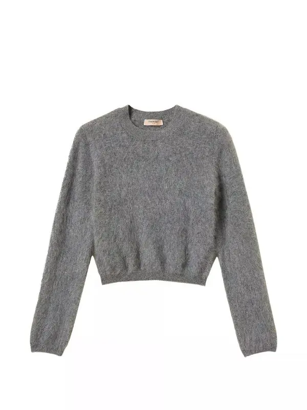 TWINSET Brushed Crew-neck Sweater