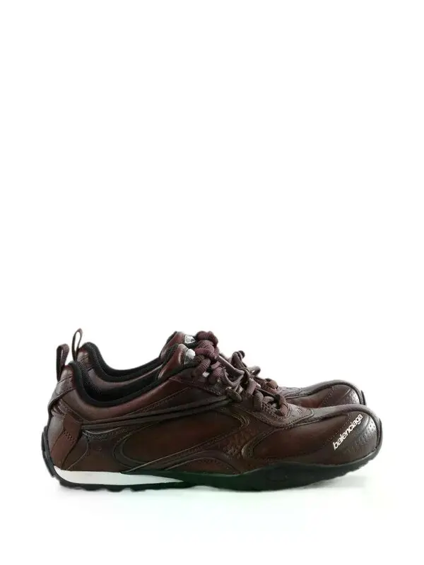 Balenciaga Radar Leather Sneaker In /black