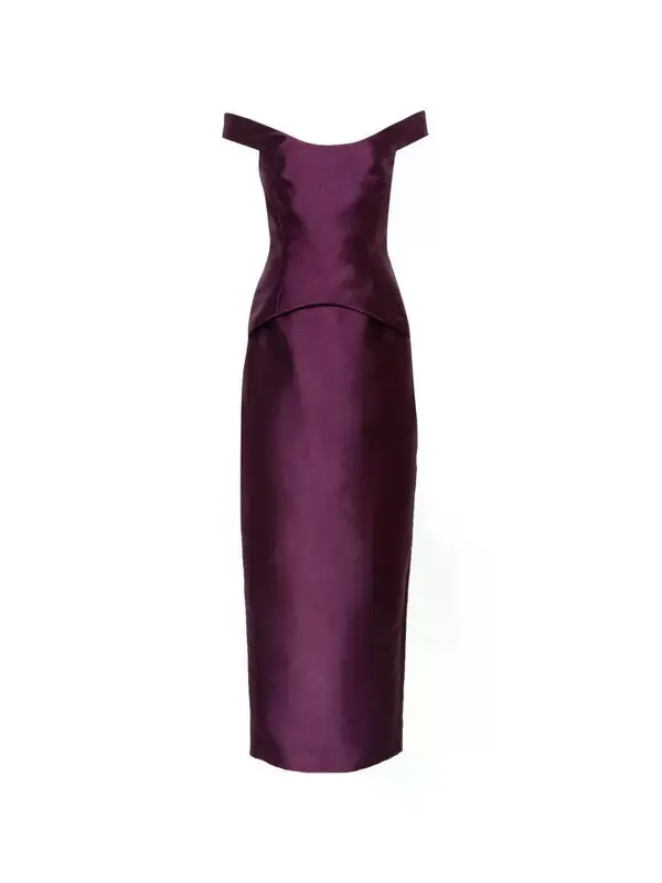 Solace London Pieta Maxi Dress - Purple