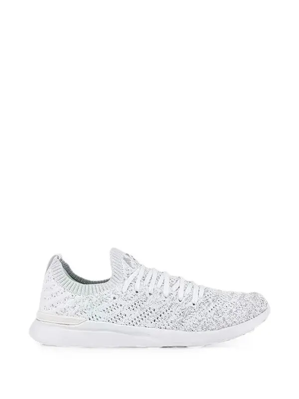 NEW BALANCE Knit Lace-up Sneakers - White
