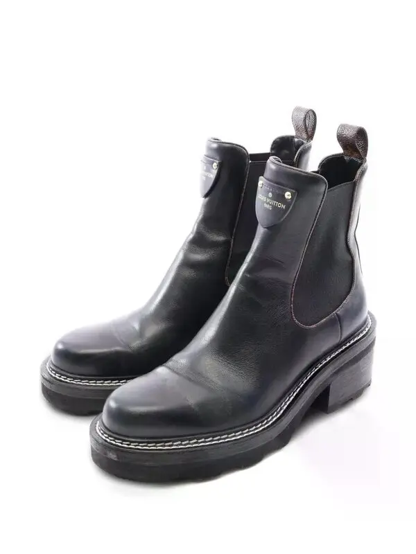 LOUIS VUITTON 2021 Monogram Ankle Boots - Black