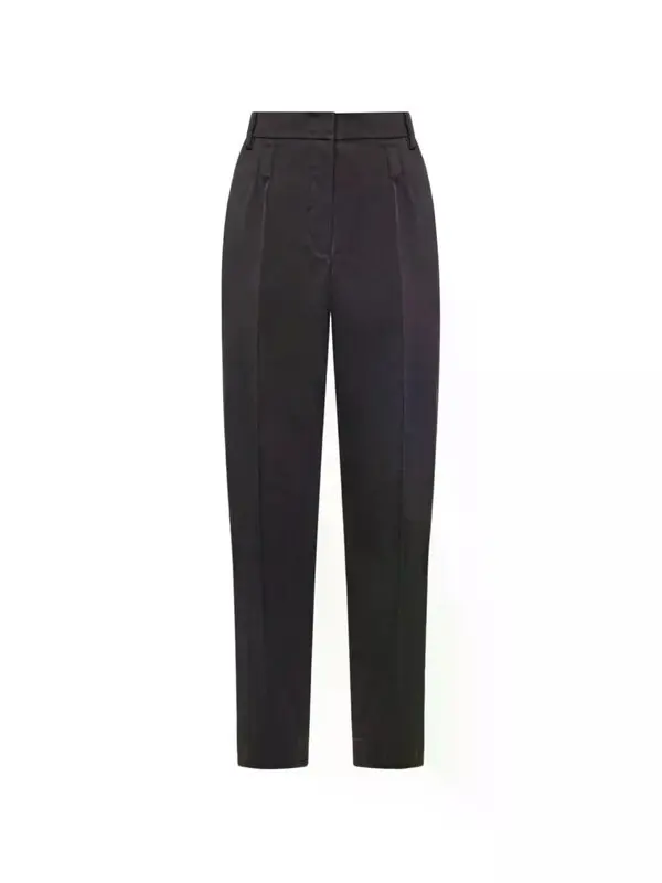 GENNY Pressed-crease Straight-leg Trousers