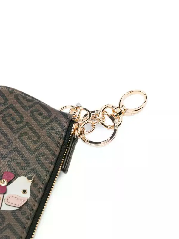 Liu Jo Logo-monogram Animal-patch Keyring