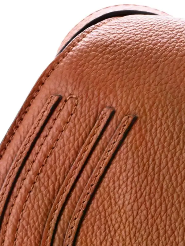 Chloé Marcie Basket Raffia And Leather Small Crossbody Bag - Brown