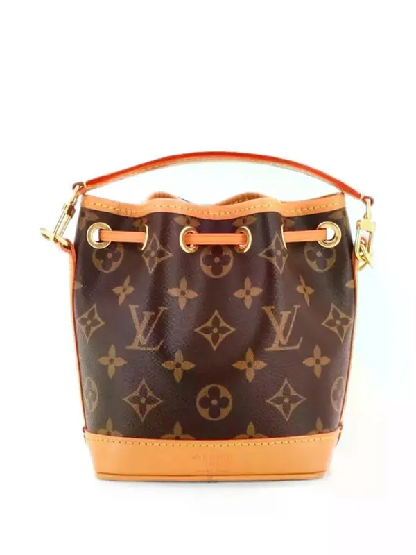 LOUIS VUITTON Noe Nm Handbag Monogram Canvas Nano Bucket Bag - Brown