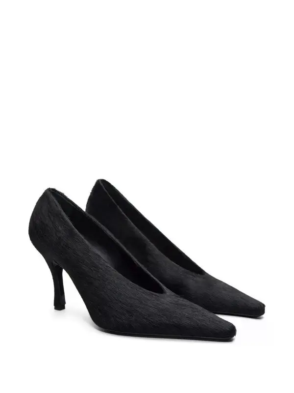Loulou De Saison Pippa Pony-effect Leather Pumps