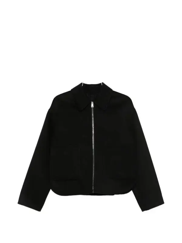 Fendi Zip-up Patch-pocket Jacket - Black