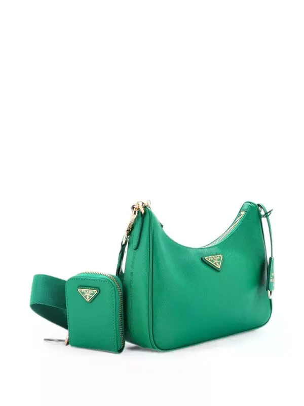 Prada Re-edition 2005 Shoulder Bag Saffiano Leather Small Crossbody Bag - Green