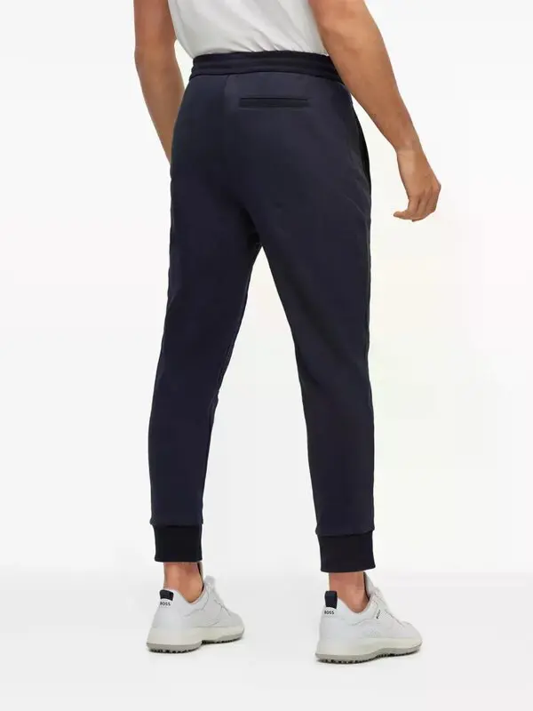 BOSS Logo-embroidered Cotton-blend Track Pants